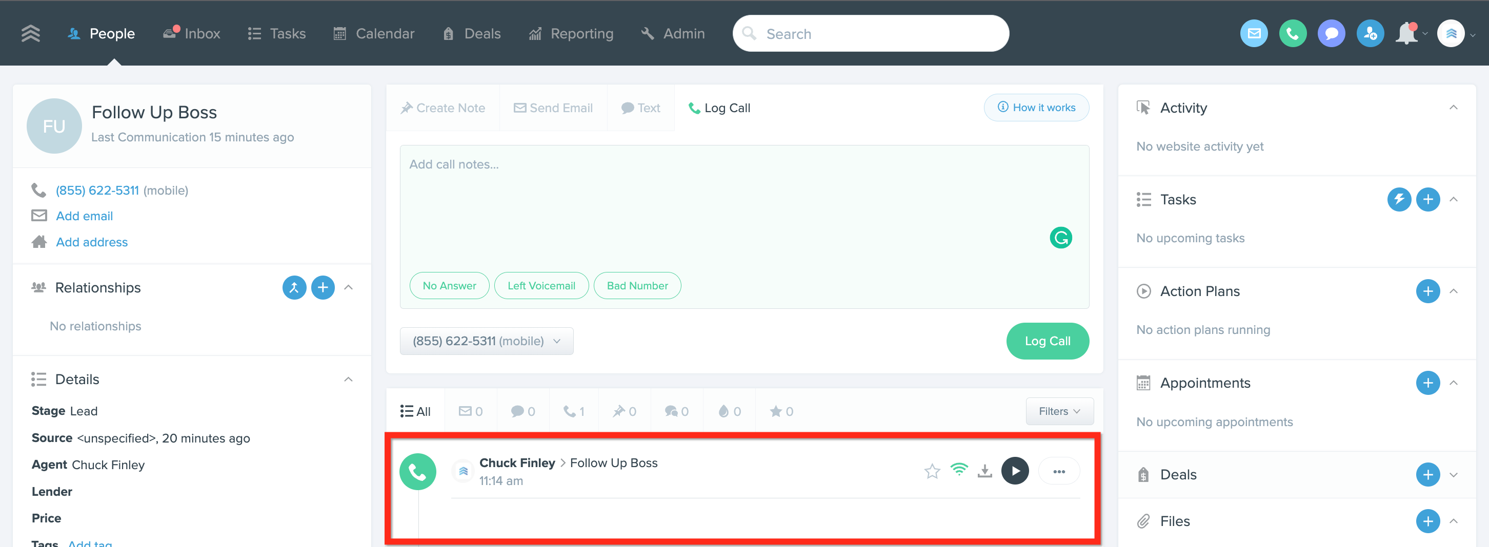 Making & Answering Calls on the Desktop – Follow Up Boss - Help Center