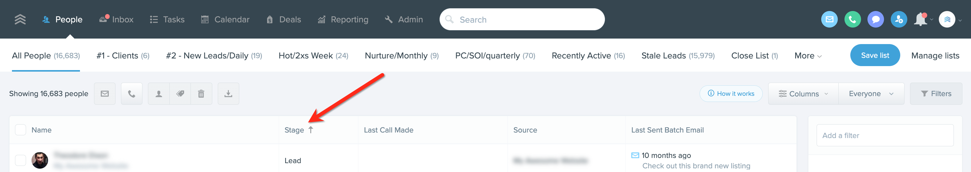 Filtering Contacts – Follow Up Boss - Help Center
