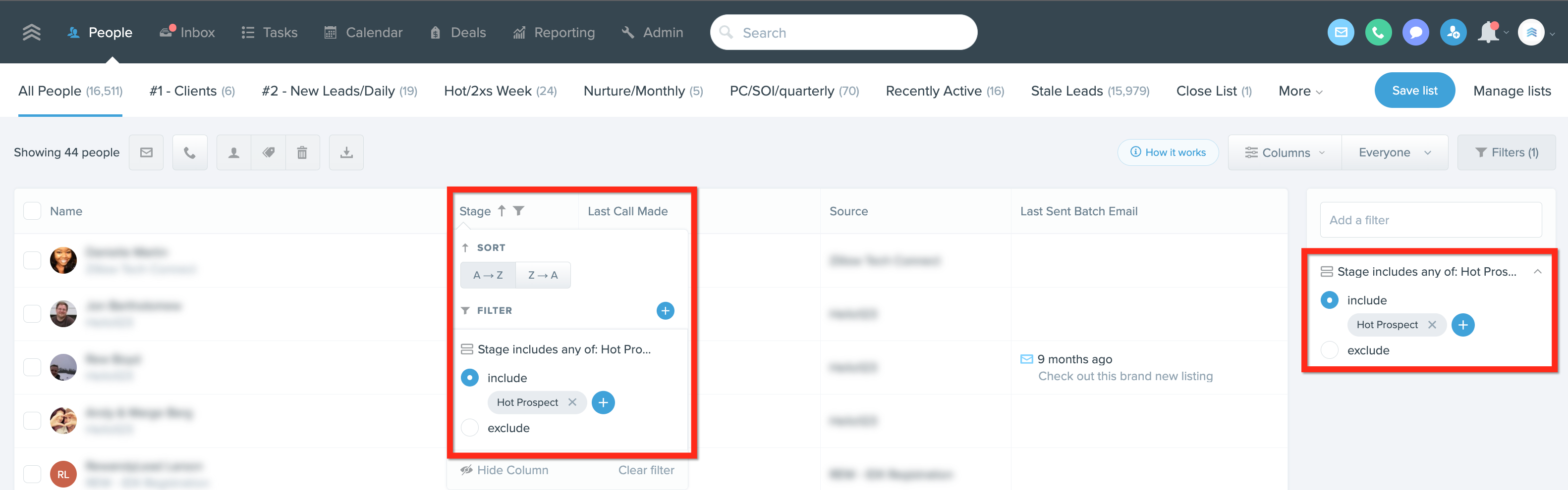 Filtering Contacts – Follow Up Boss - Help Center