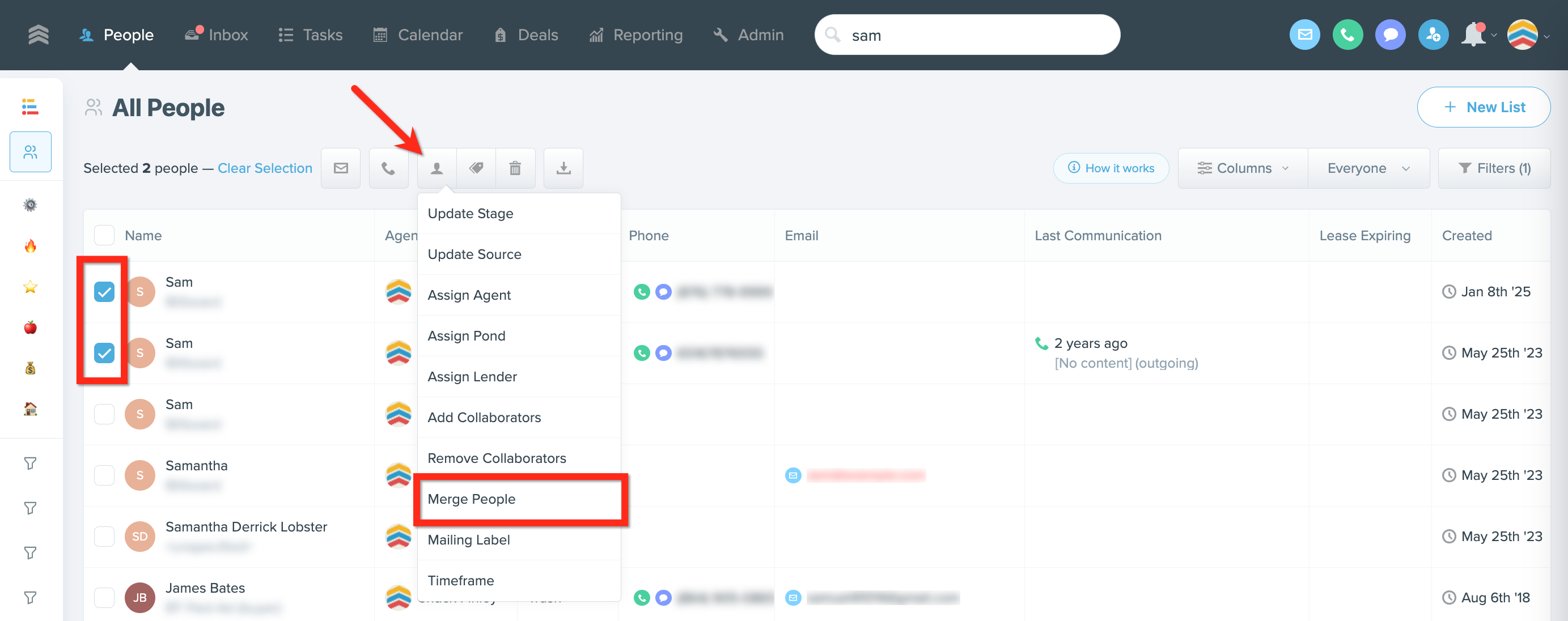 Merge Contacts – Follow Up Boss - Help Center