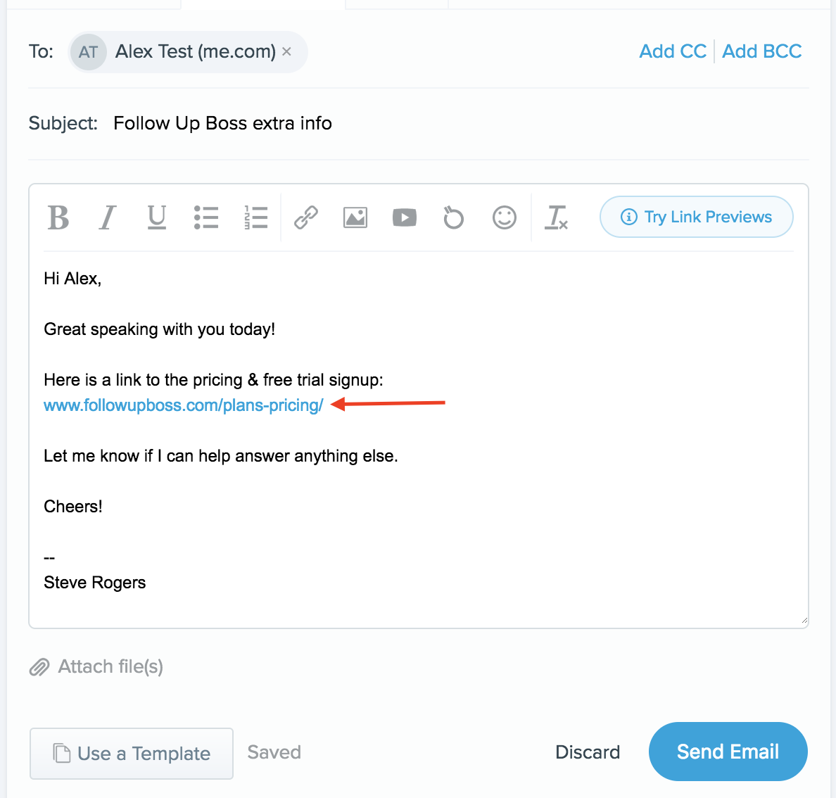 Open and Click Tracking for Emails – Follow Up Boss - Help Center
