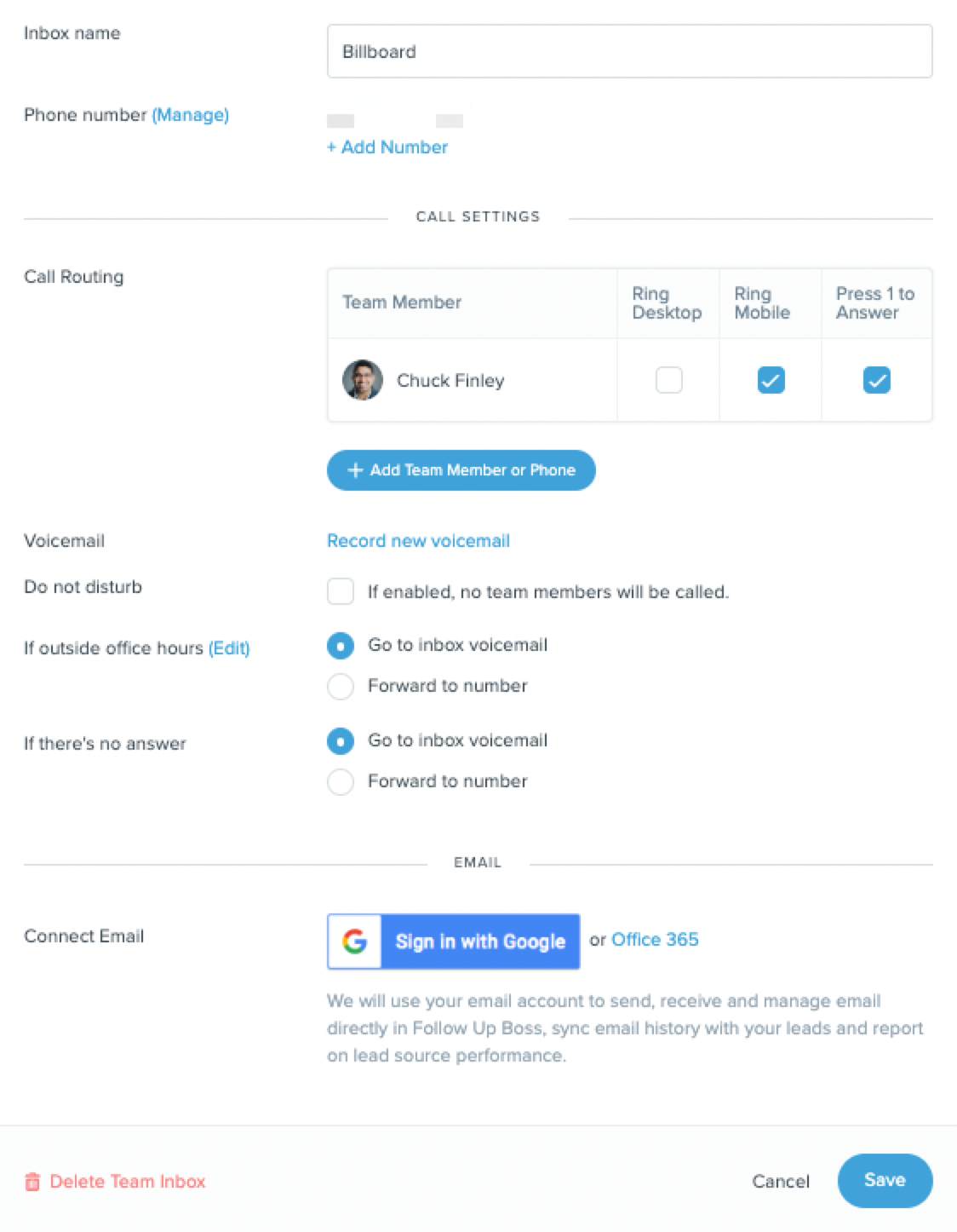 Team Inbox: Using the Inbox – Follow Up Boss - Help Center